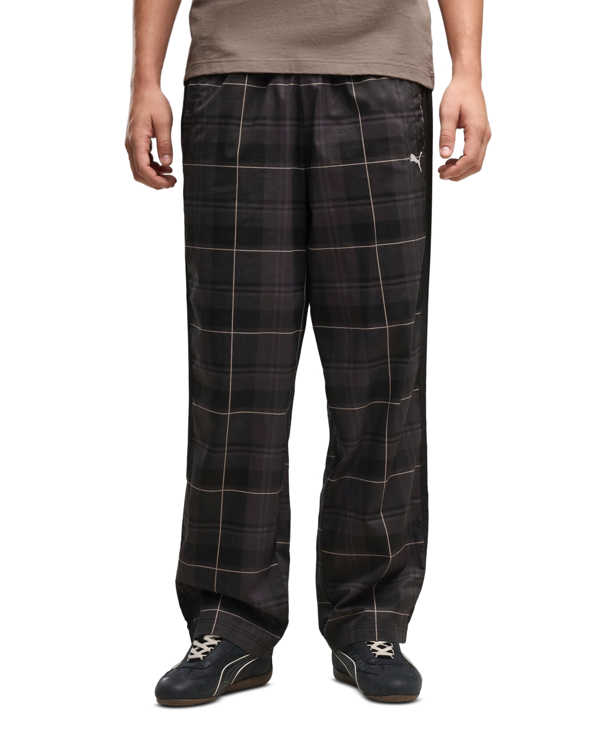 Click here for Puma Mens T7 Tartan Relaxed-Fit Casual Pants - Pum... prices