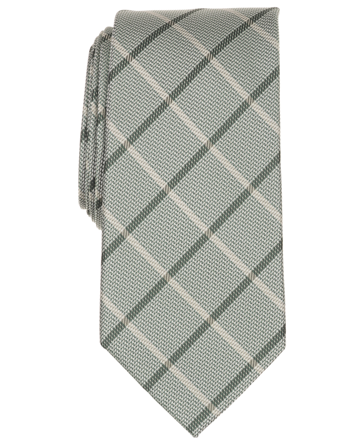 Click here for Michael Kors Mens Langdon Check Classic Tie - OLIV... prices