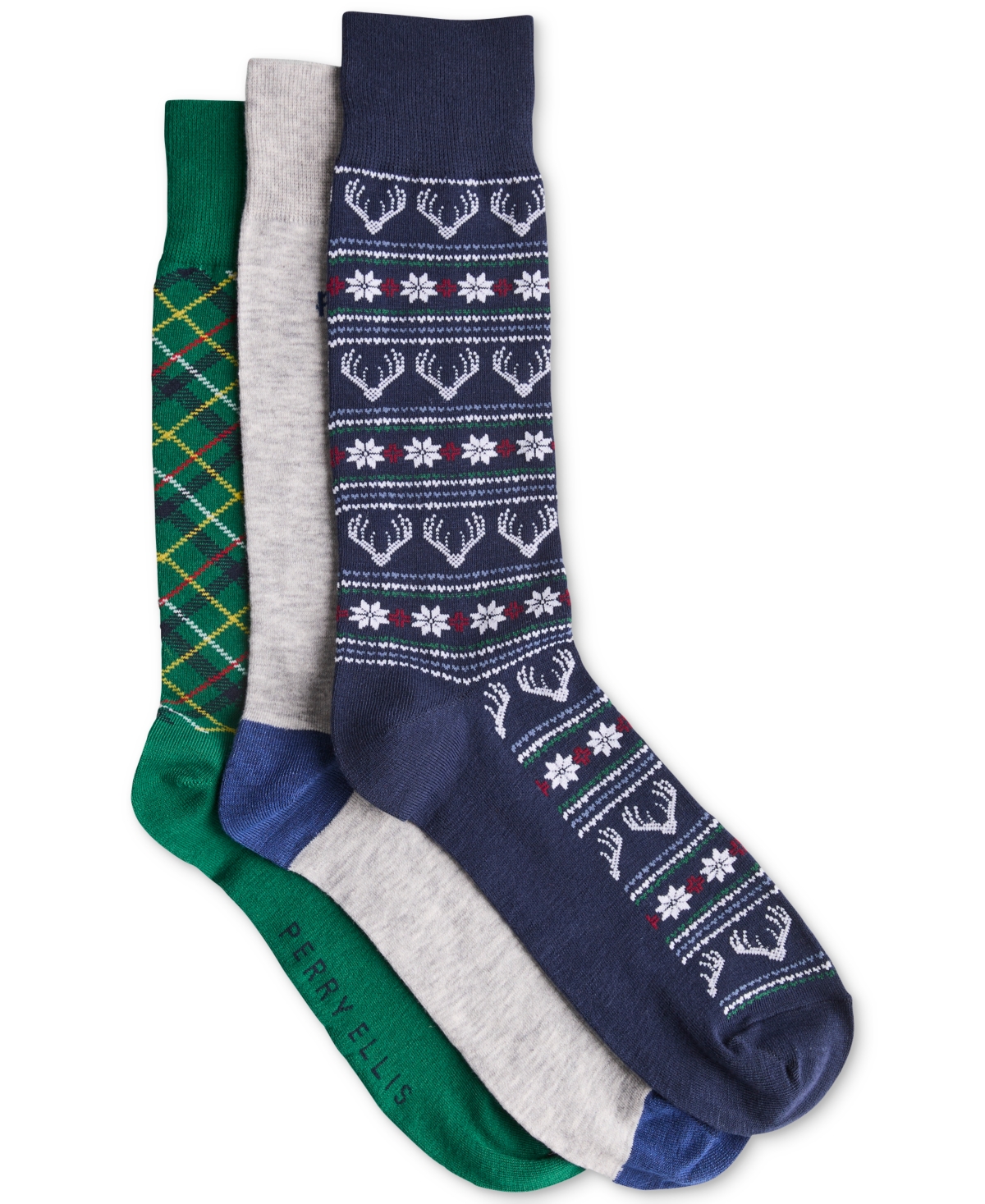 Click here for Perry Ellis Portfolio Mens Reindeer Fair Isle Nove... prices