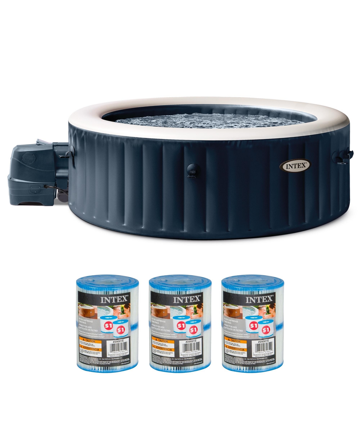 Click here for Intex PureSpa Plus Inflatable Bubble Jet Hot Tub a... prices