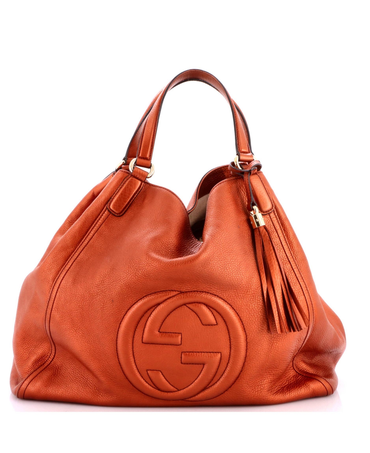 Click here for Pre-Owned Gucci Large Soho Shoulder Bag Leather -... prices