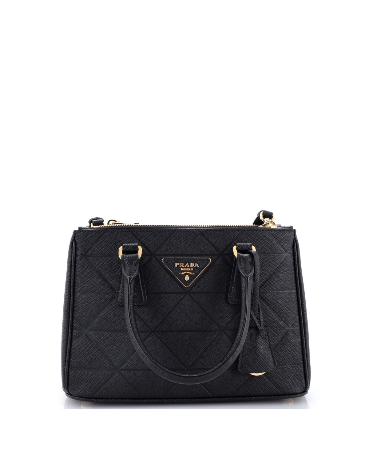 Click here for Pre-Owned Prada Mini Symbole Double Zip Tote Saffi... prices