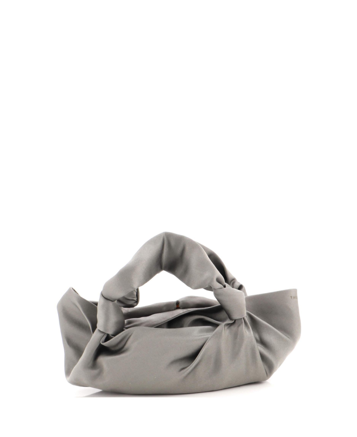Click here for Pre-Owned The Row Small Ascot Bag Satin - Grey prices