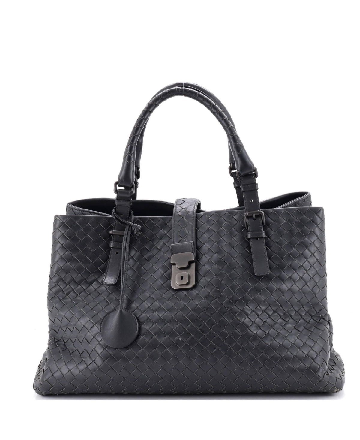 Click here for Pre-Owned Bottega Veneta Medium Roma Bag Intreccia... prices