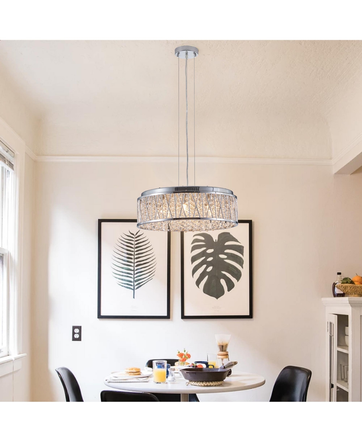 Click here for Clihome Crystal Chandelier 19 Round Ceiling Light... prices