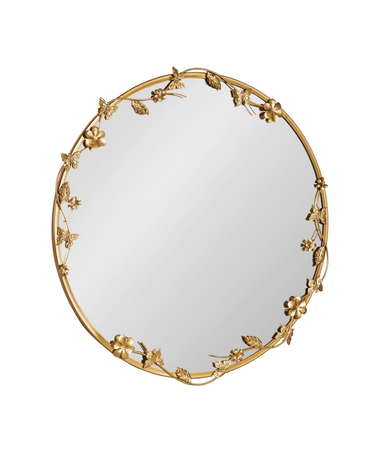 Click here for Kate and Laurel Rosella Floral Wall Mirror Metal -... prices