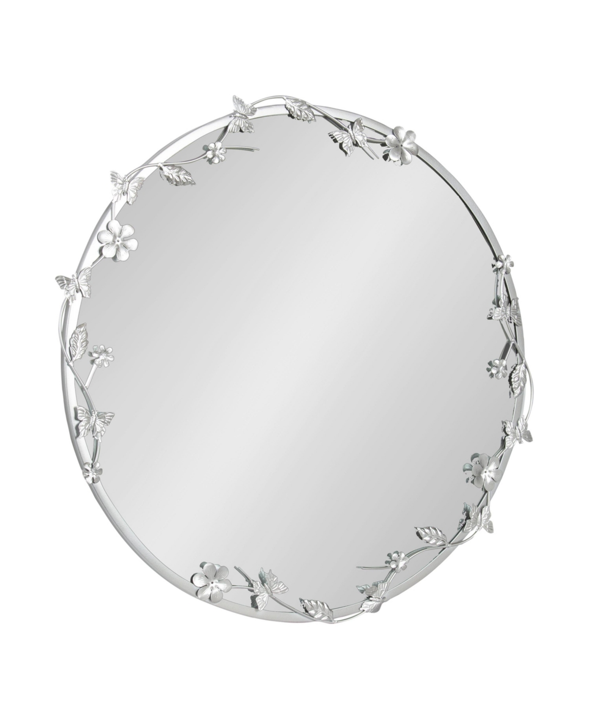 Click here for Kate and Laurel Rosella Floral Wall Mirror Metal -... prices