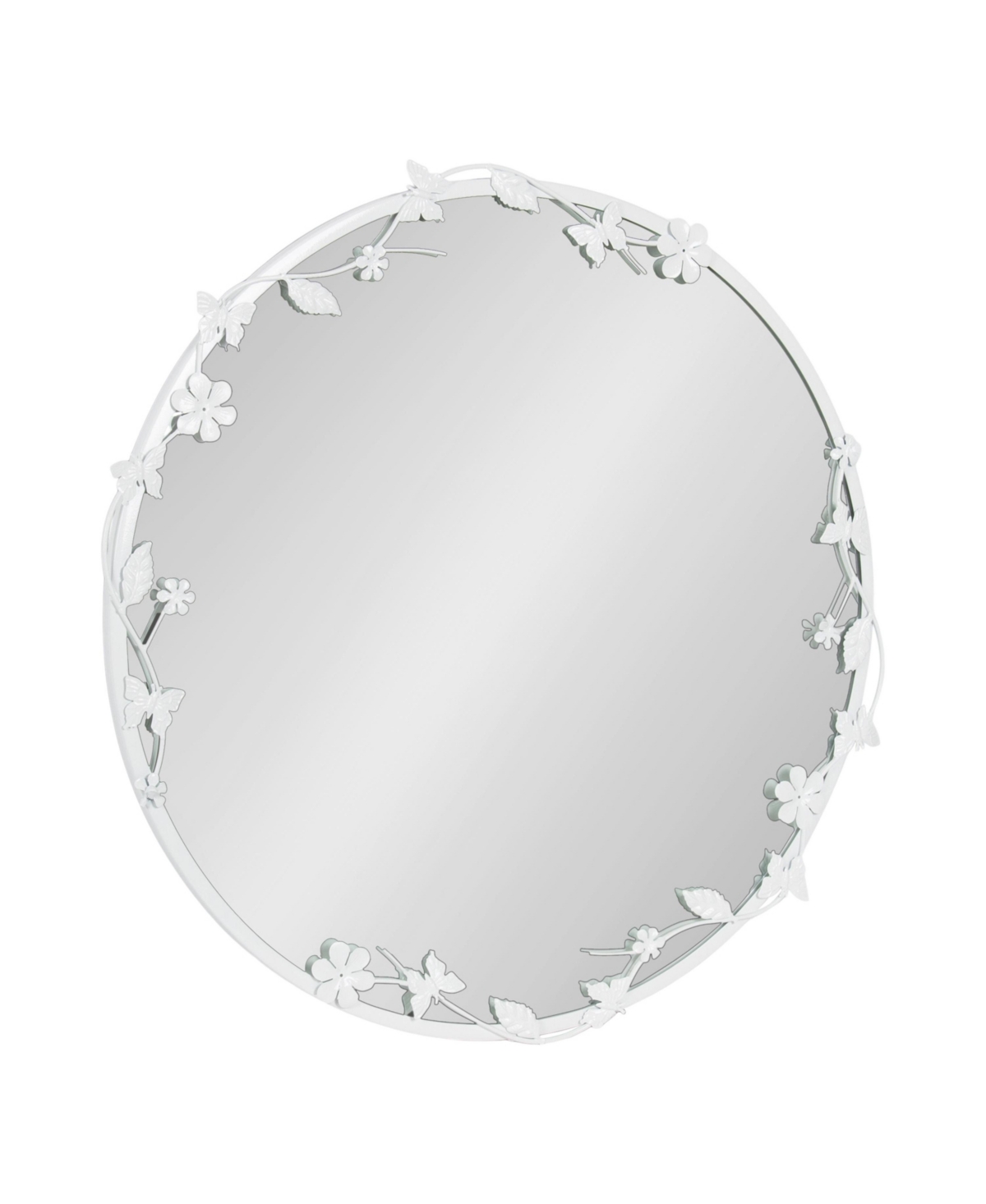 Click here for Kate and Laurel Rosella Floral Wall Mirror Metal -... prices