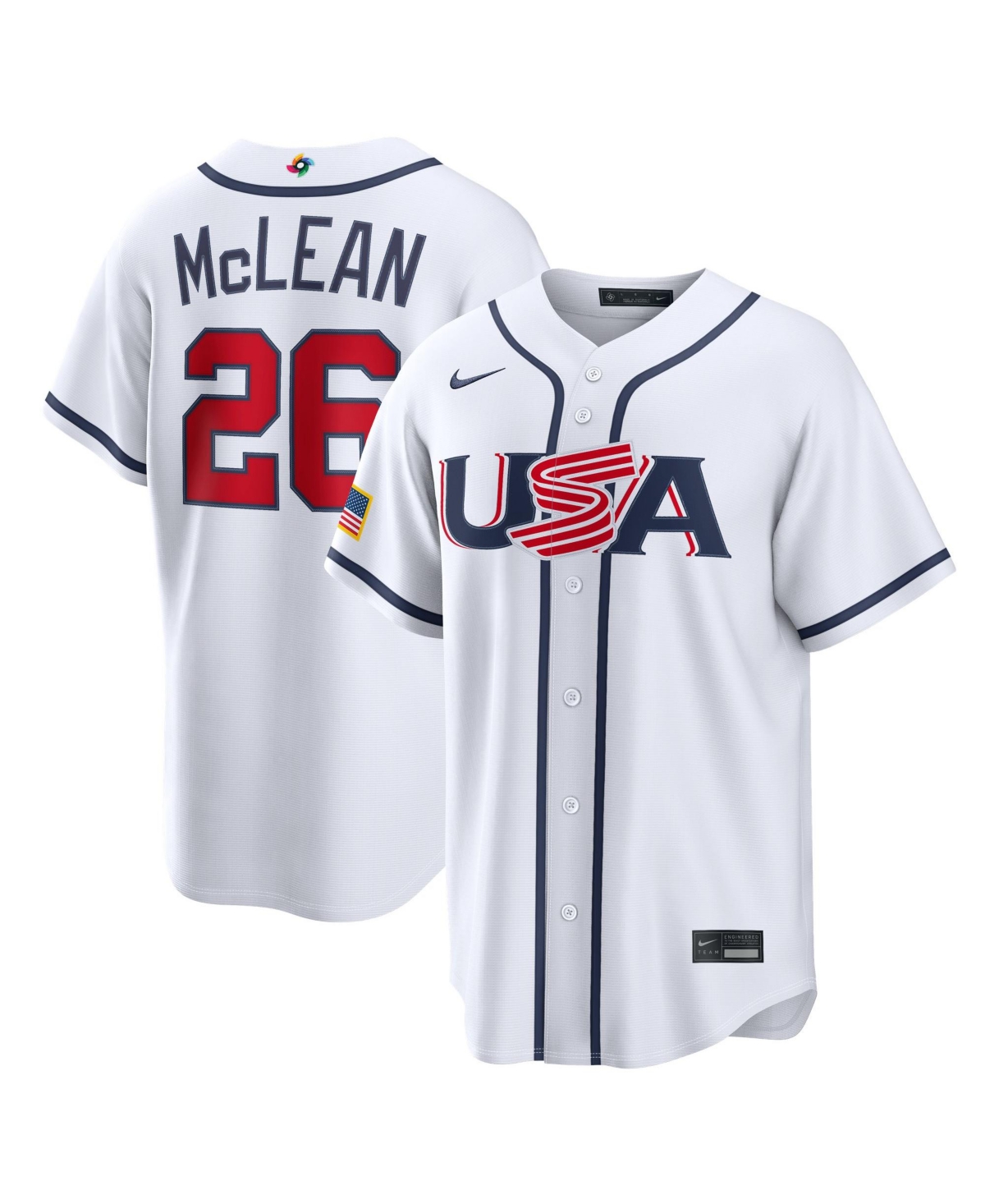 Click here for Nike Mens Nolan M White Usa Baseball 2026 World Ba... prices