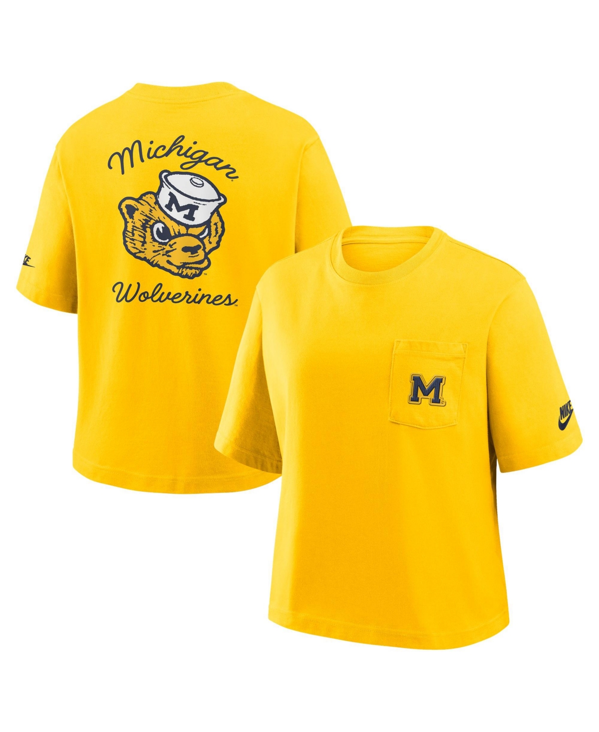 Click here for Nike Womens Maize Michigan Wolverines Legacy Pocke... prices