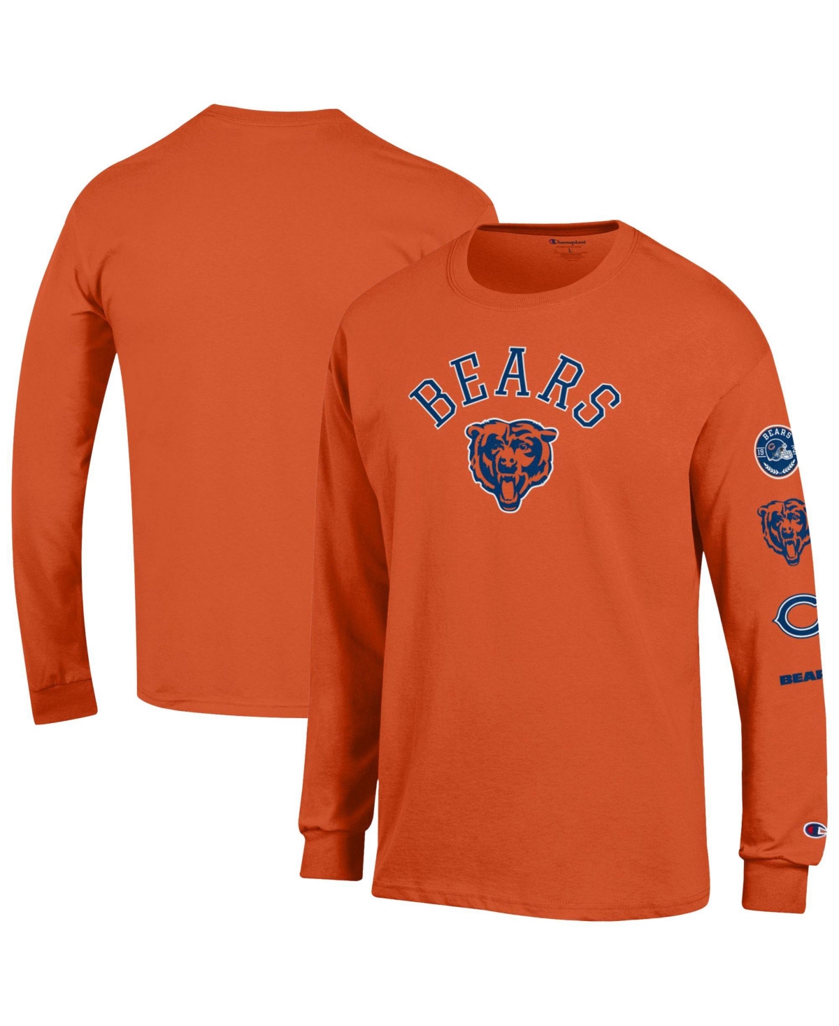 Click here for Champion Mens Orange Chicago Bears SealLong sleeve... prices