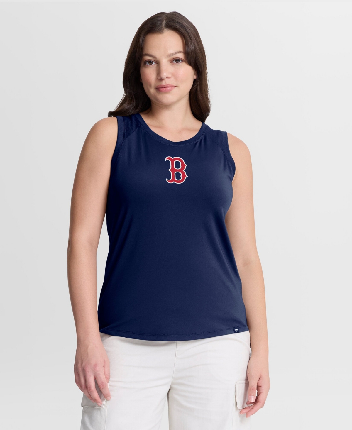 Click here for Fanatics Womens Navy Boston Red Sox Draped Mesh Ba... prices