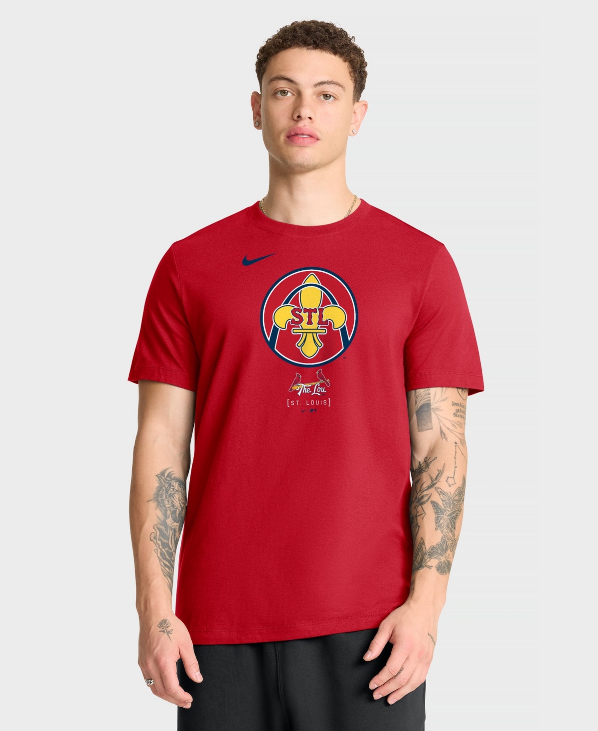 Click here for Nike Mens Red St. Louis Cardinals City Connect Wor... prices