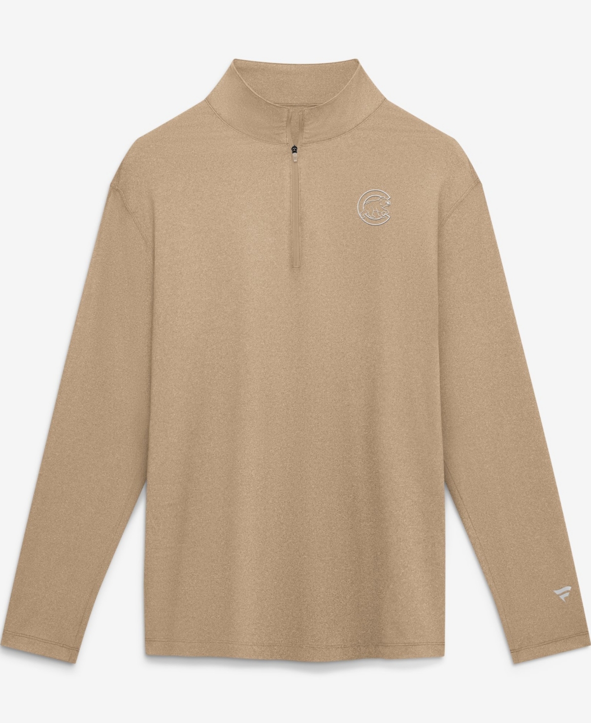 Click here for Fanatics Mens Khaki Chicago Cubs Clutch Quarter-Zi... prices