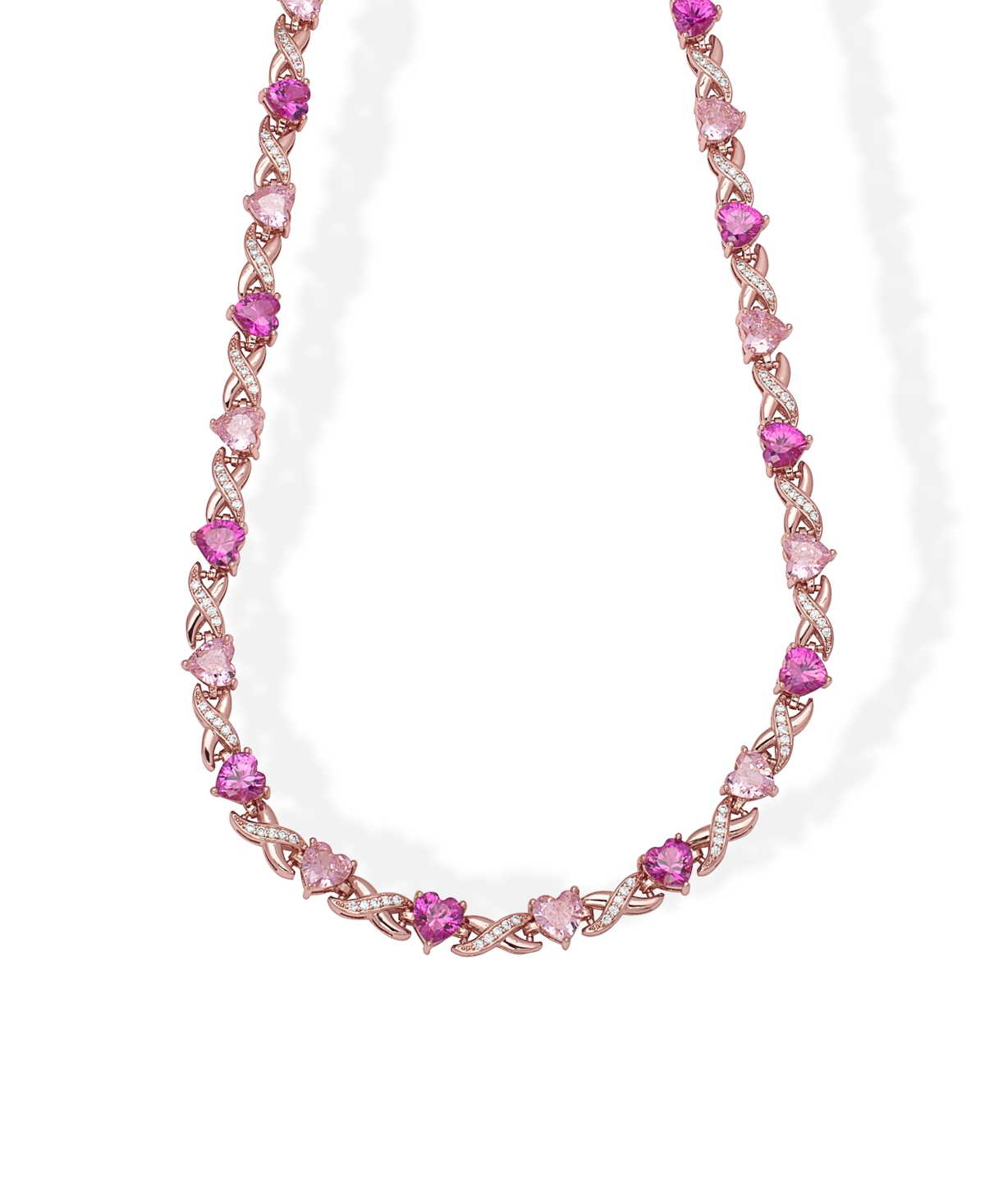 Click here for Macys Simulated Pink Sapphire and Pink Cubic Zirco... prices