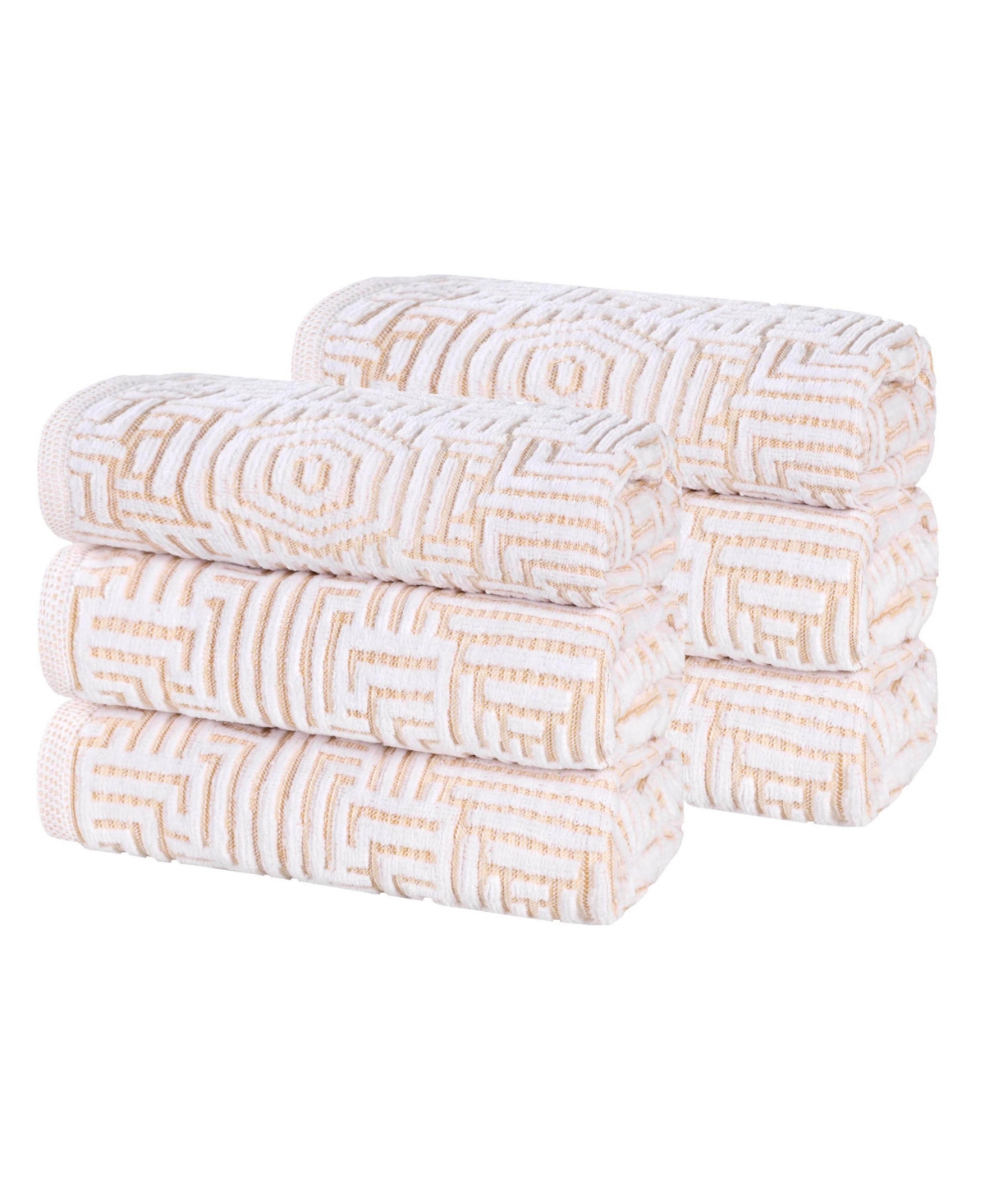Click here for Superior Jasper Cotton 6-Piece Hand Towel Set - Go... prices