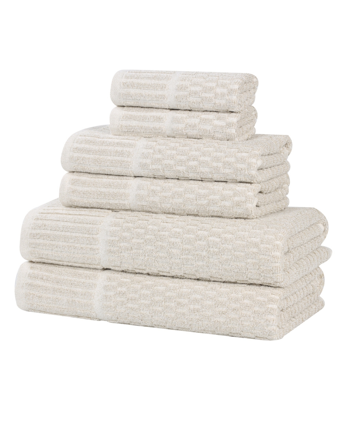 Click here for Superior Juno Cotton Blend 6-Piece Towel Set - Bei... prices