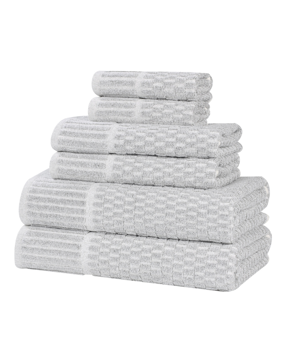Click here for Superior Juno Cotton Blend 6-Piece Towel Set - Pla... prices