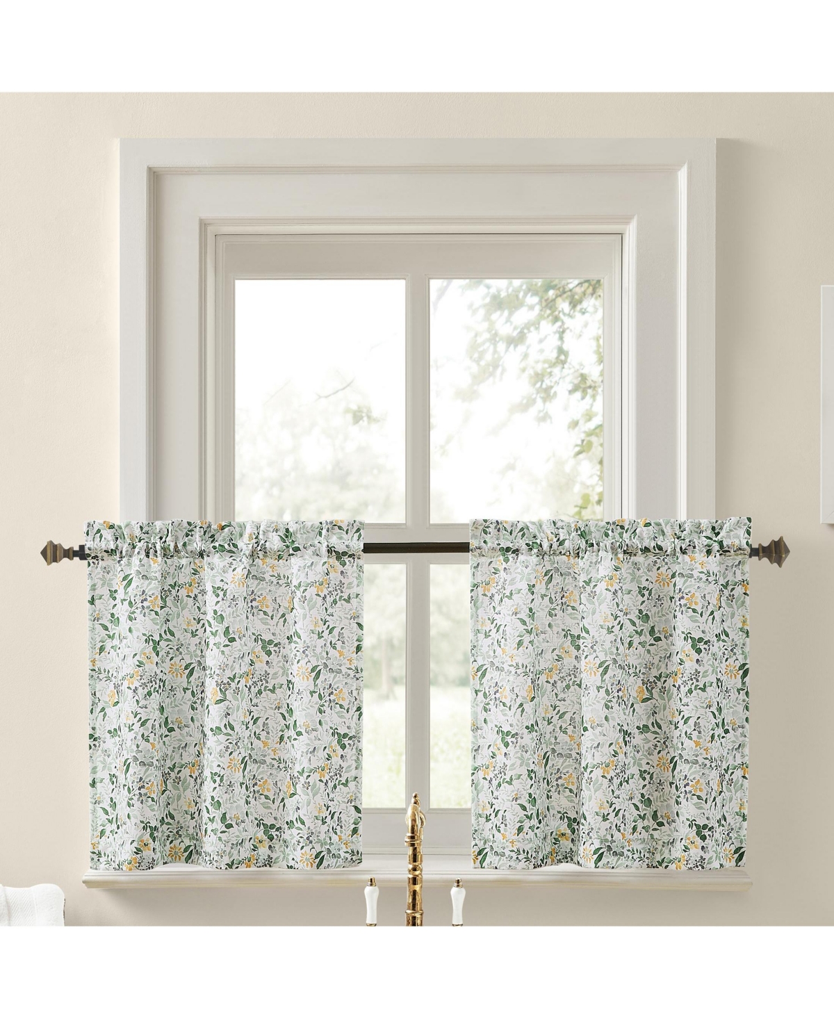 Click here for No. 918 Portia Watercolor Wildflower Semi-Sheer Ro... prices