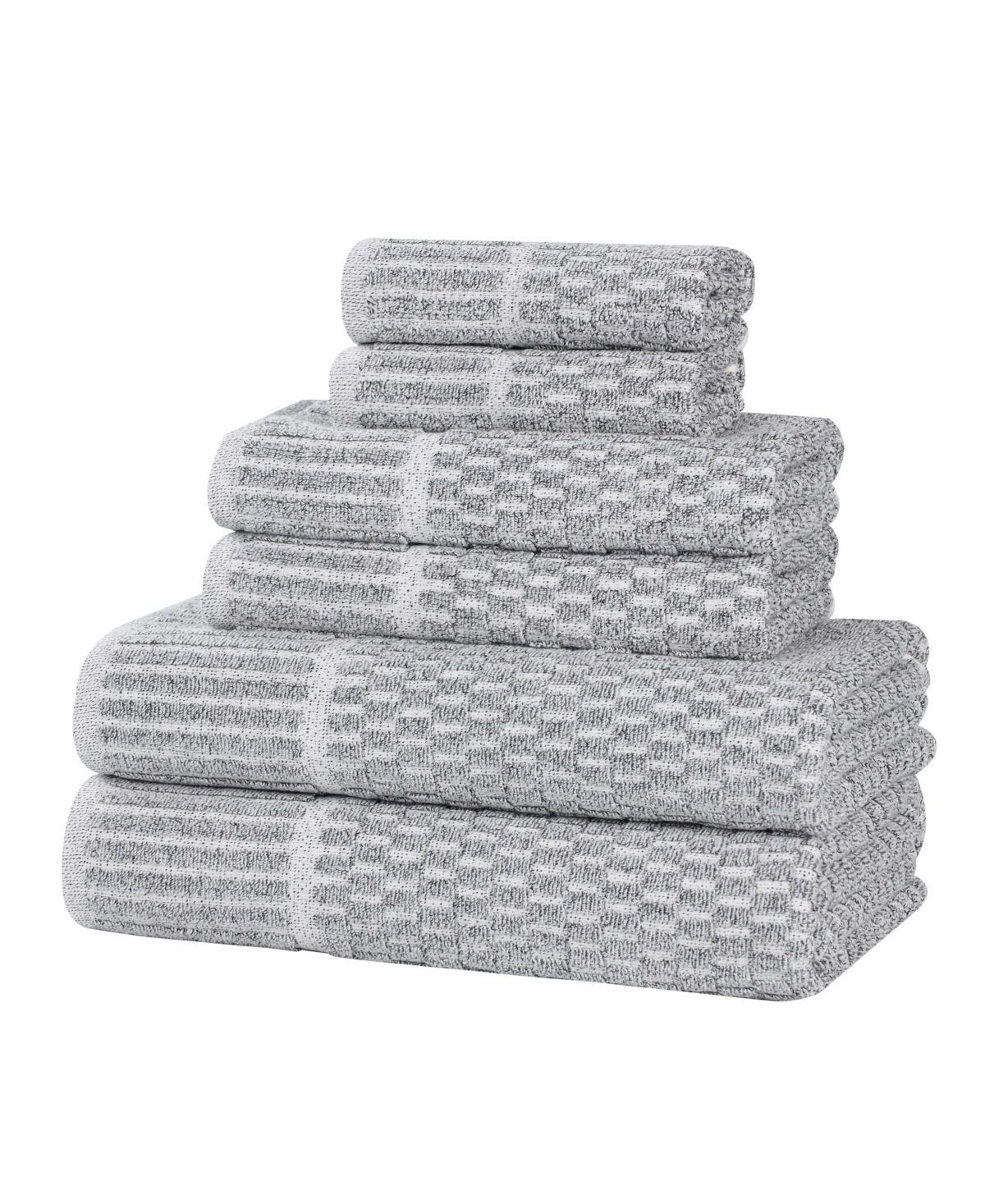 Click here for Superior Juno Cotton Blend 6-Piece Towel Set - Cha... prices