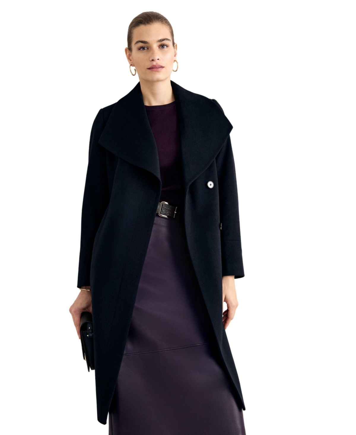 Click here for Phase Eight Womens Nicci Wool Coat - Black prices