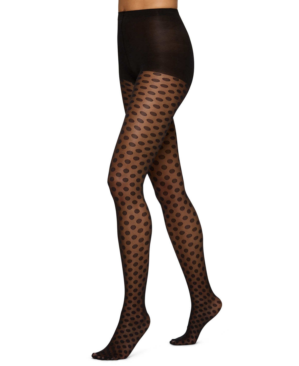 Click here for Hue Womens Bold Dot Sheer Tights - Black prices