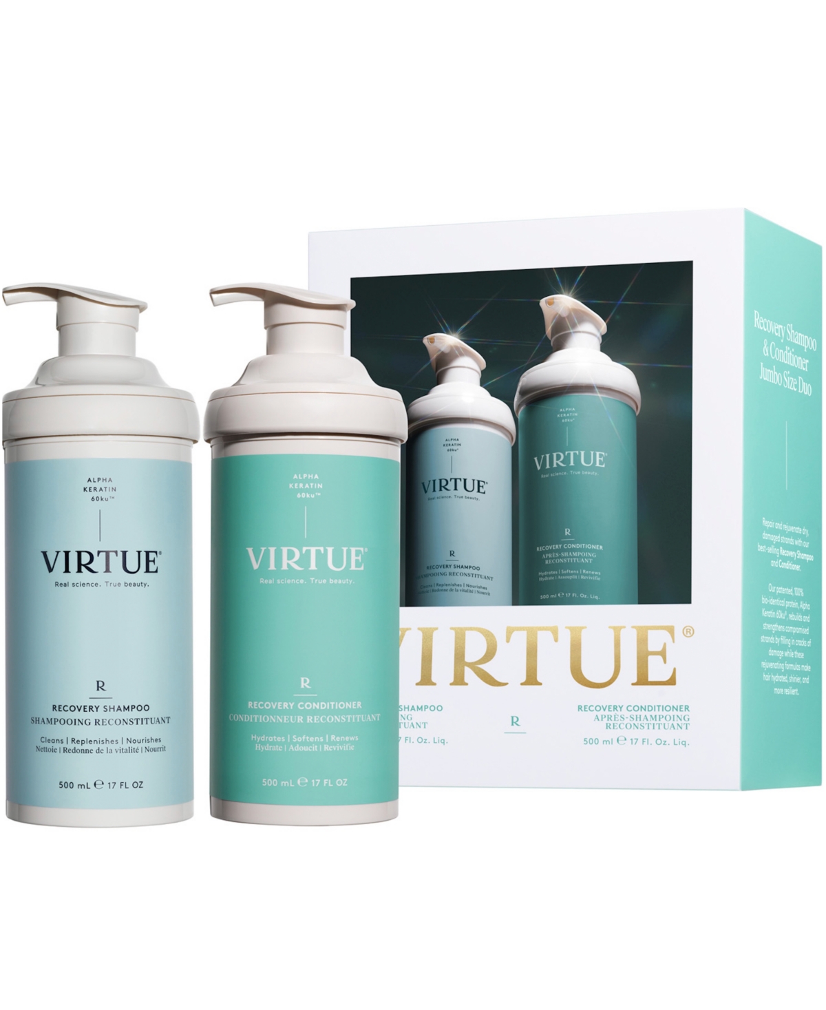Click here for Virtue 2-Piece Recovery Shampoo & Conditioner Jumb... prices