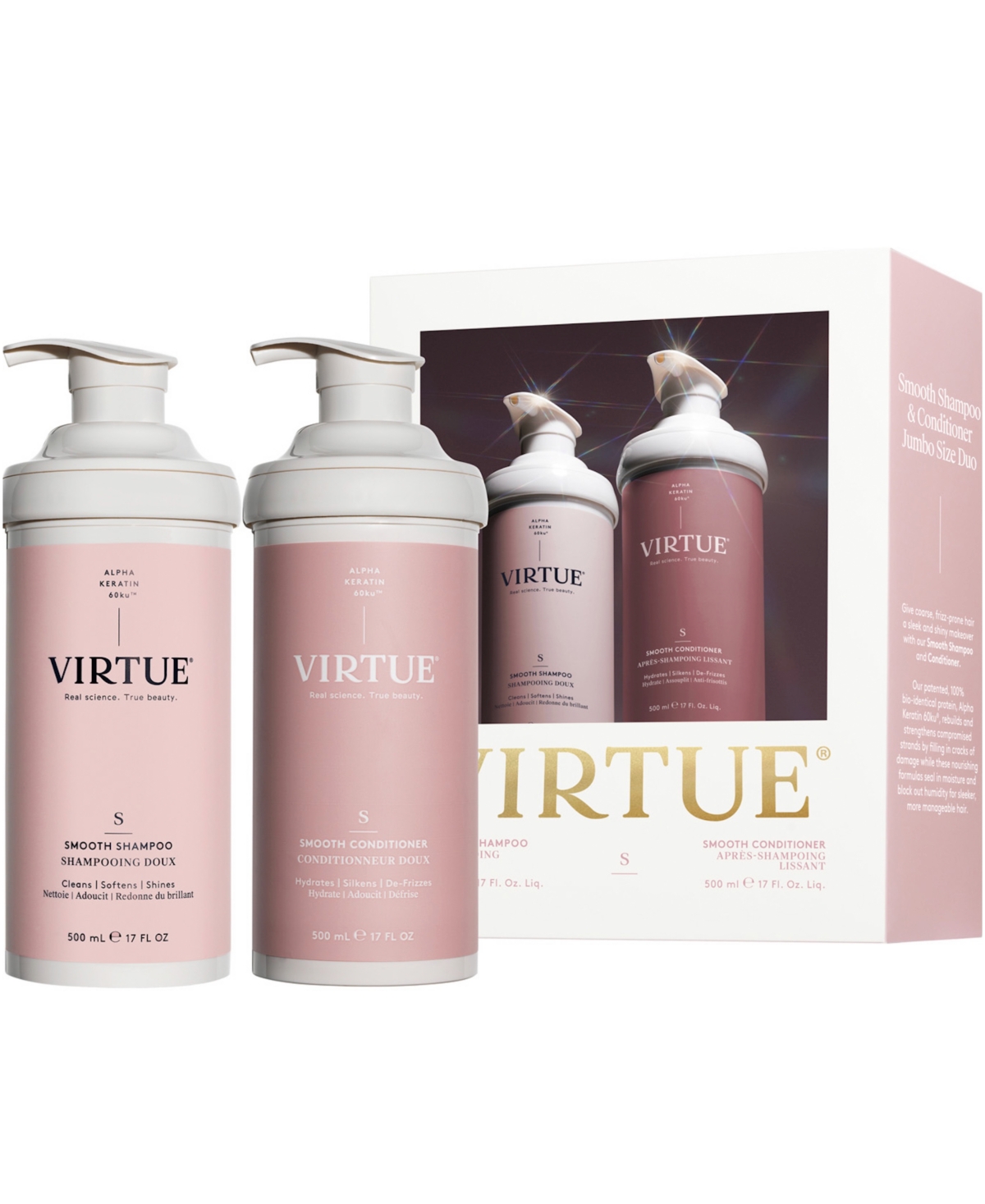 Click here for Virtue 2-Piece Smooth Shampoo & Conditioner Jumbo... prices