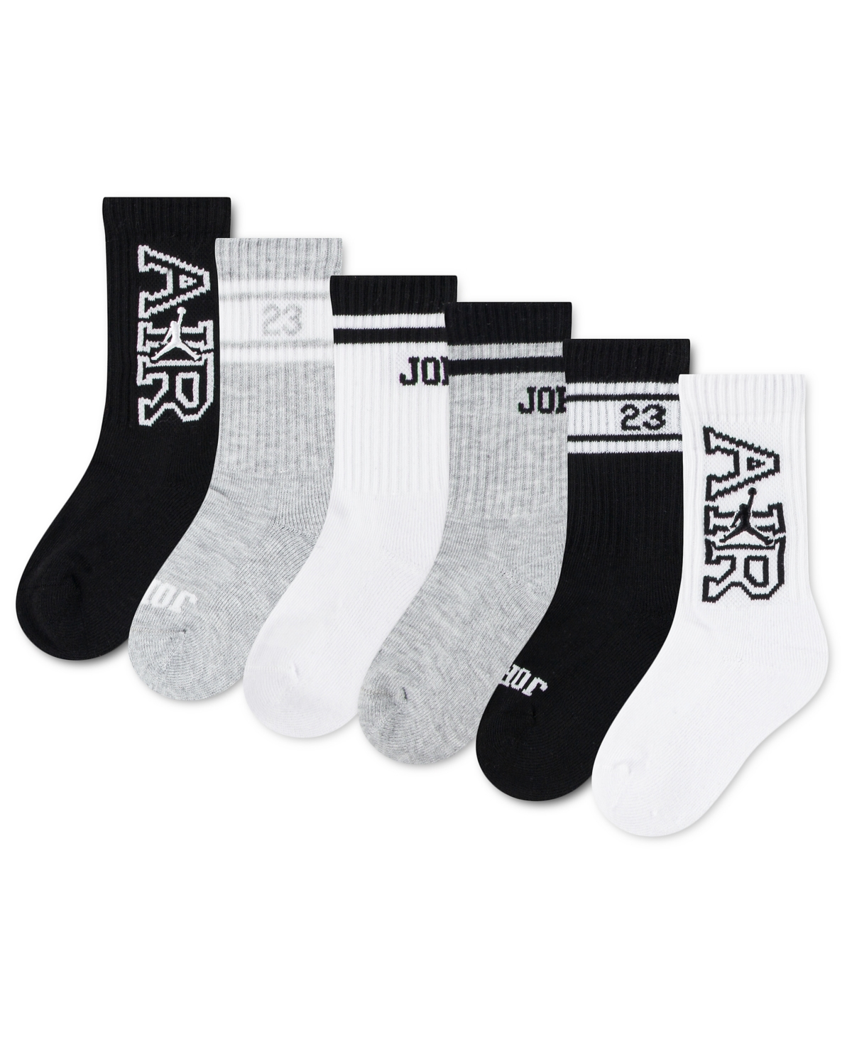 Click here for Jordan Boys 7-11 Plan Your Way Crew Socks  6-Pack... prices