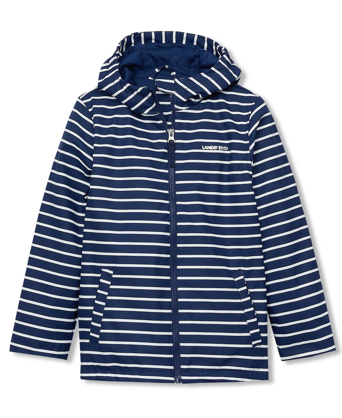 Click here for Lands End Kids Magic Print Rain Jacket - Stripe/na... prices