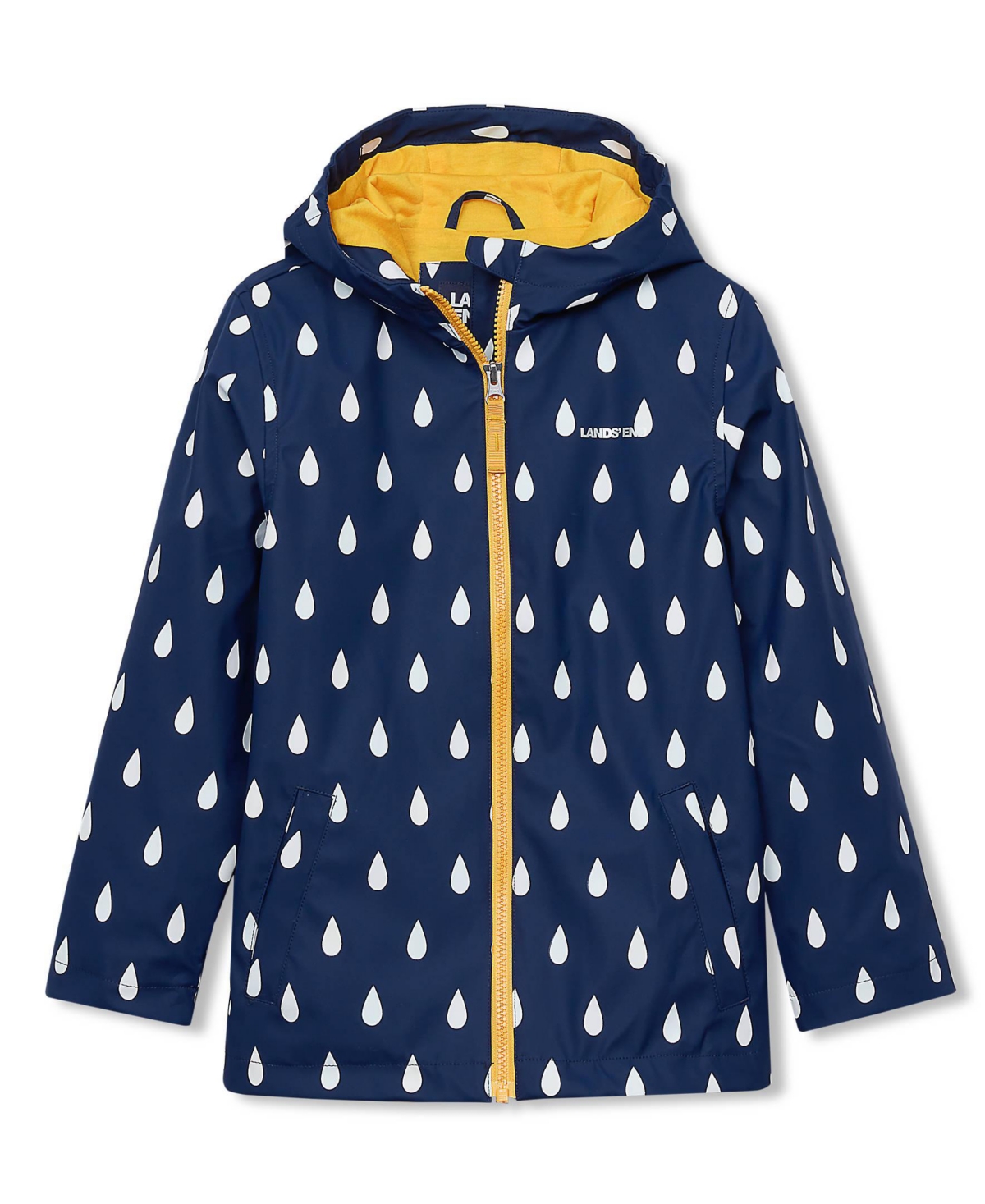Click here for Lands End Kids Magic Print Rain Jacket - Rain drop... prices