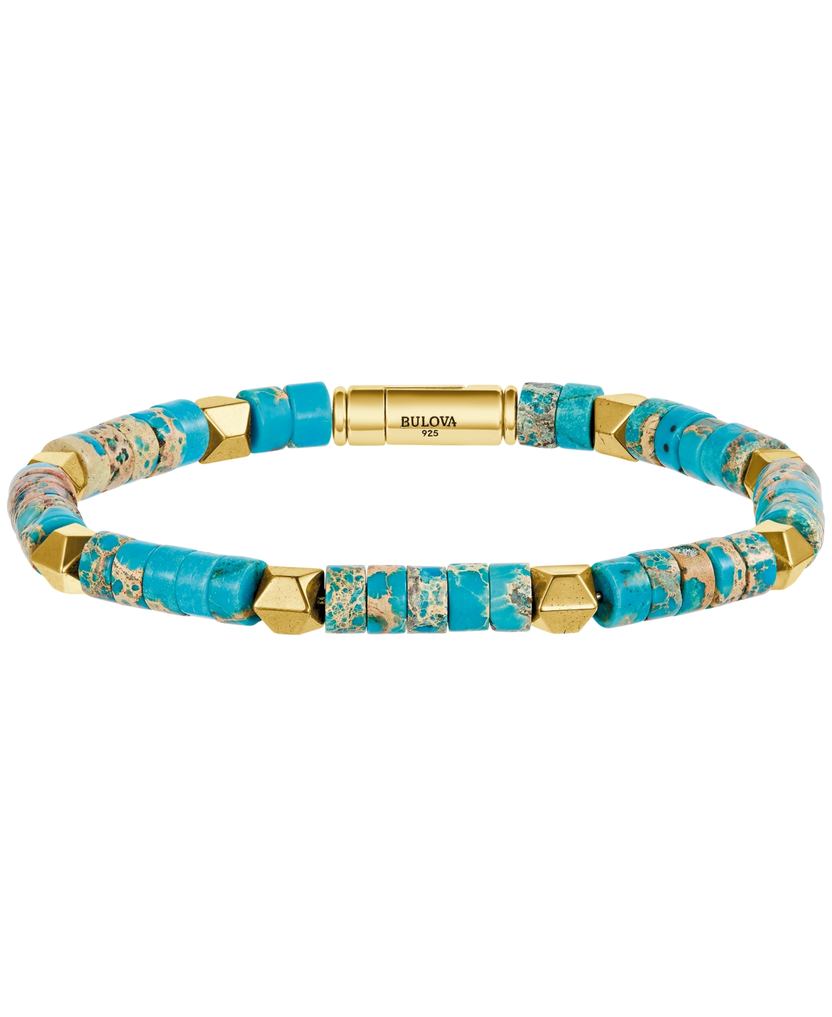 Click here for Bulova Jewelry Mens Performance Bracelet - Turquoi... prices