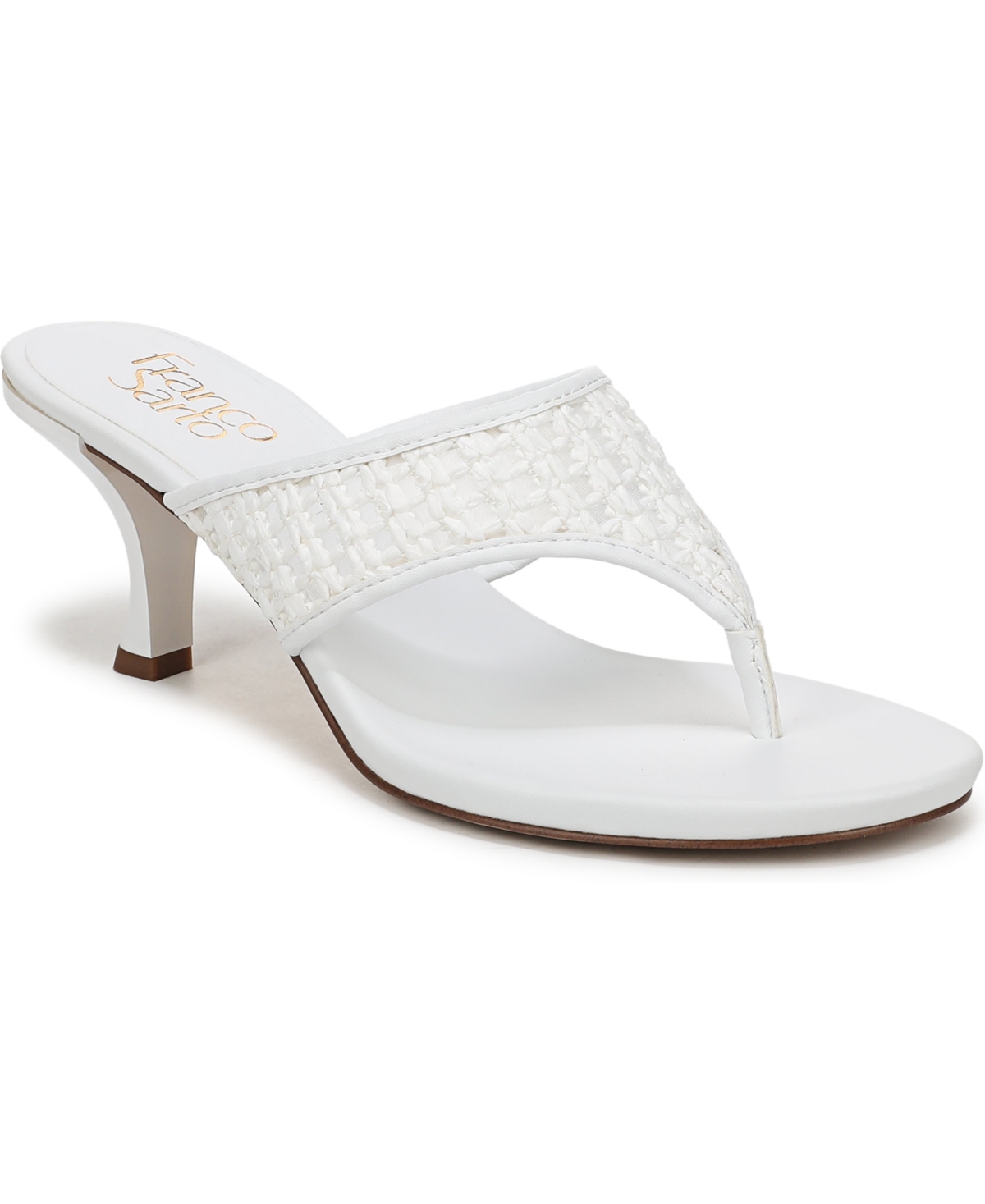 Click here for Franco Sarto Womens Chantal Slip-On Sandals - Whit... prices