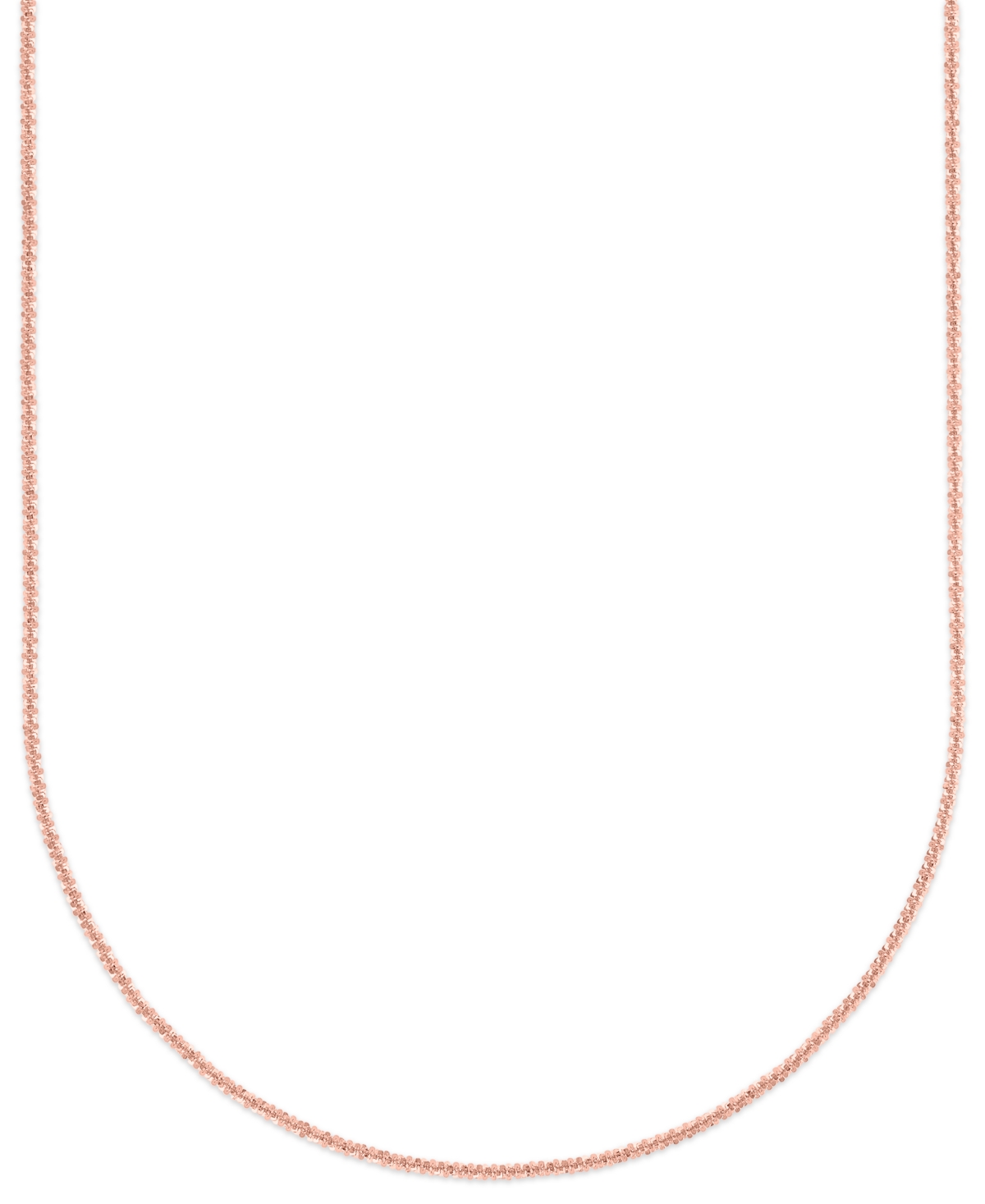 Click here for Sparkle Chain 18 Necklace in 10k Rose Gold (2mm)... prices