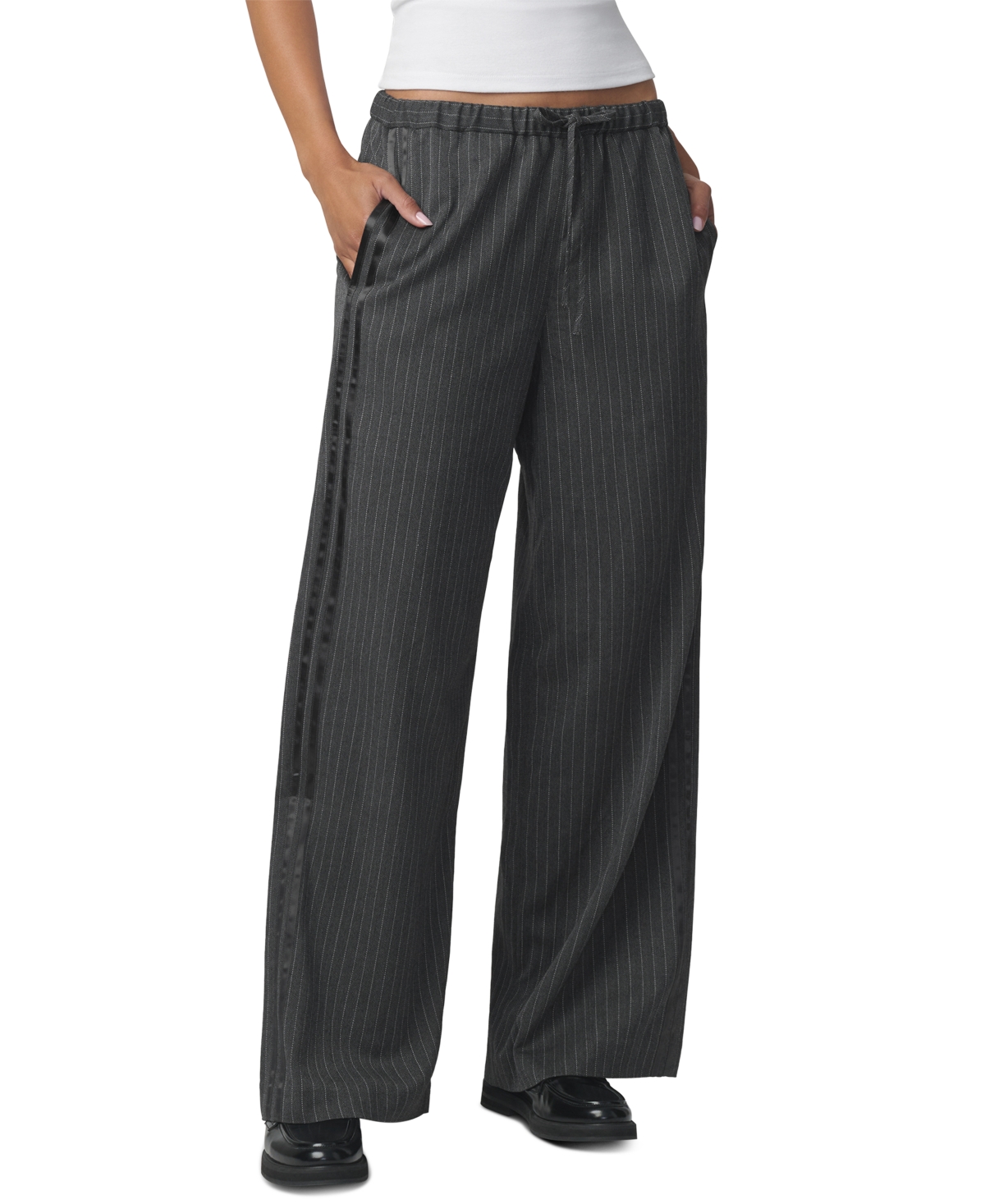 Click here for Joes Jeans Womens Tina Wide-Leg Pull-On Track Pant... prices