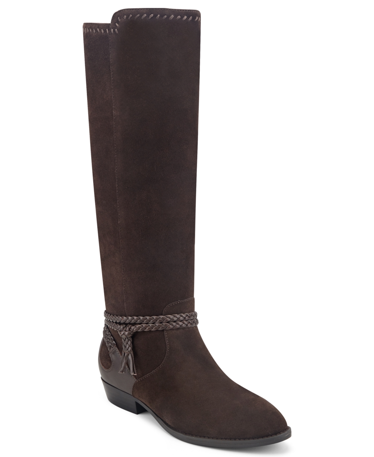 Click here for Earth Womens Perla Almond Toe Tall Boots - Dark Br... prices
