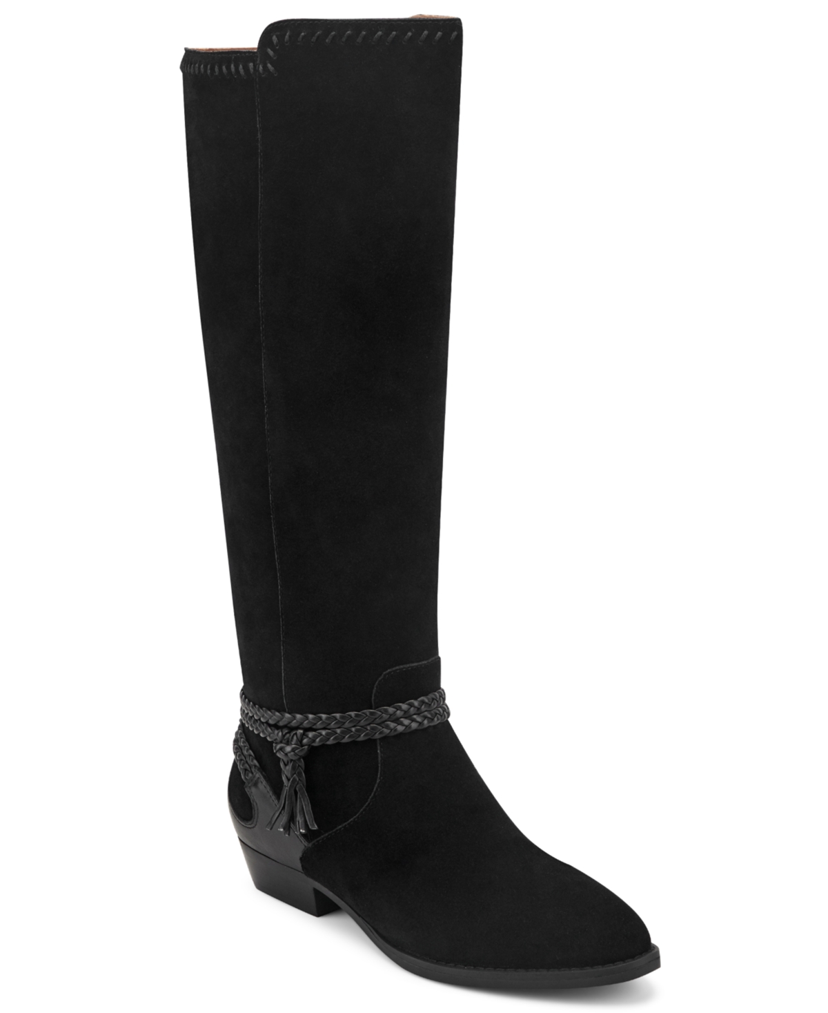 Click here for Earth Womens Perla Almond Toe Tall Boots - Black S... prices