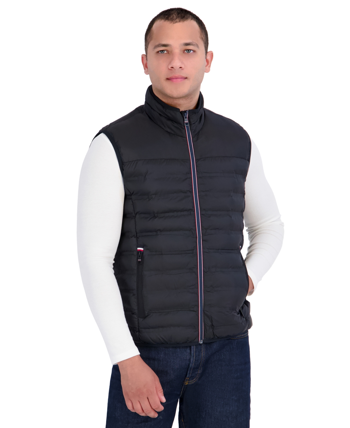 Click here for Tommy Hilfiger Mens Packable Vest - Black prices
