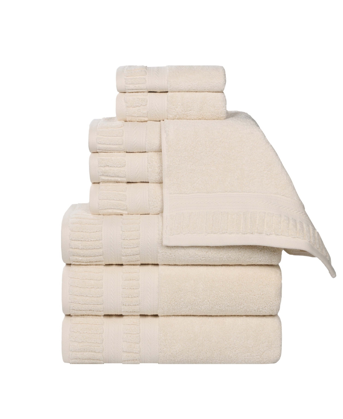 Click here for Superior Venice Cotton 9-Piece Towel Set - Ivory prices