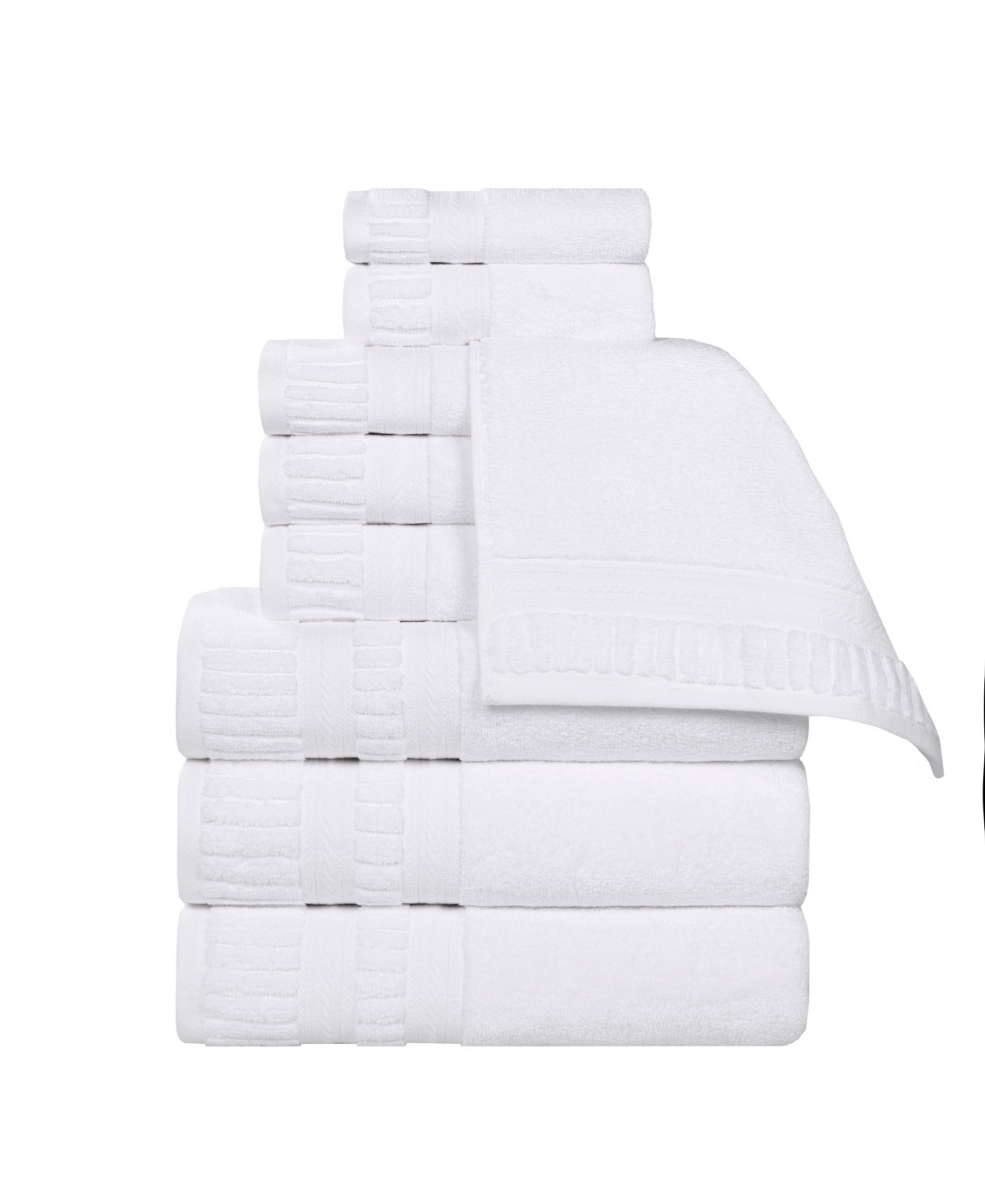 Click here for Superior Venice Cotton 9-Piece Towel Set - White prices