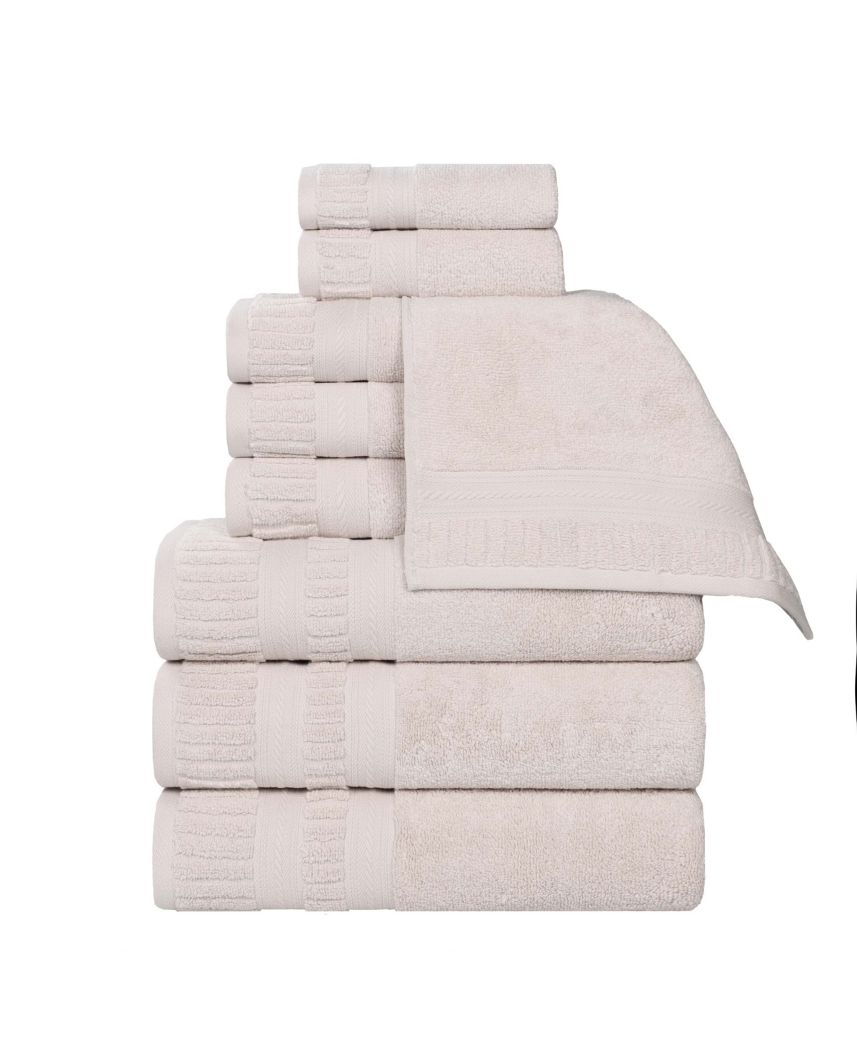 Click here for Superior Venice Cotton 9-Piece Towel Set - Silver prices