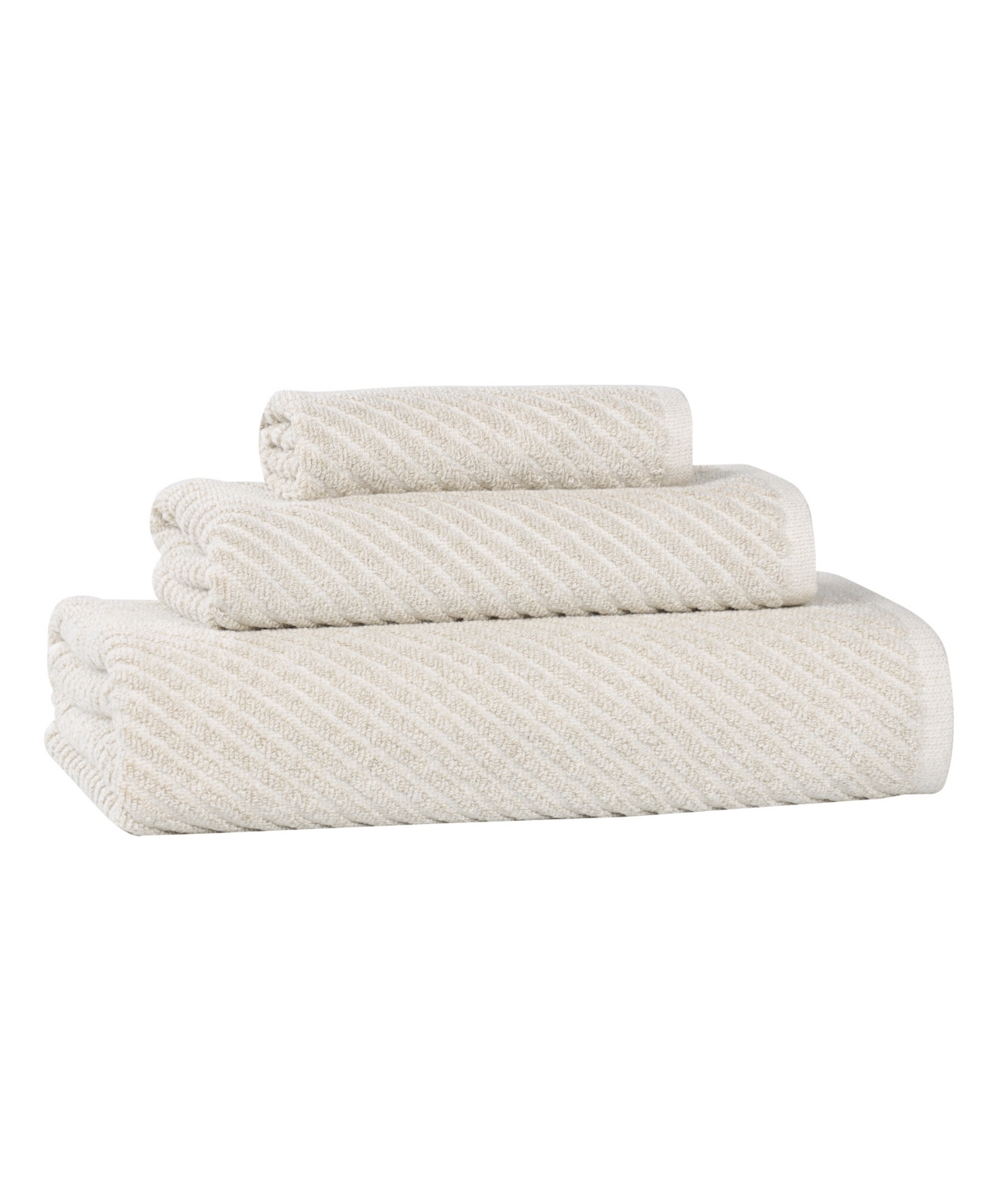 Click here for Superior Amelia Cotton 3-Piece Towel Set - Beige prices