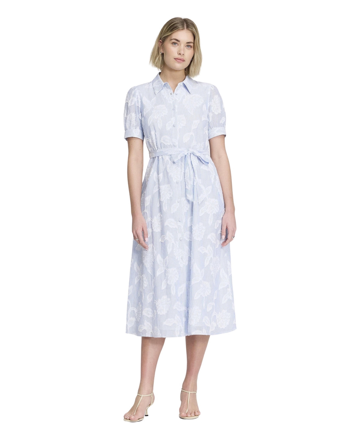 Click here for Finery London Womens Mariah Tie Waist Midi Shirt D... prices