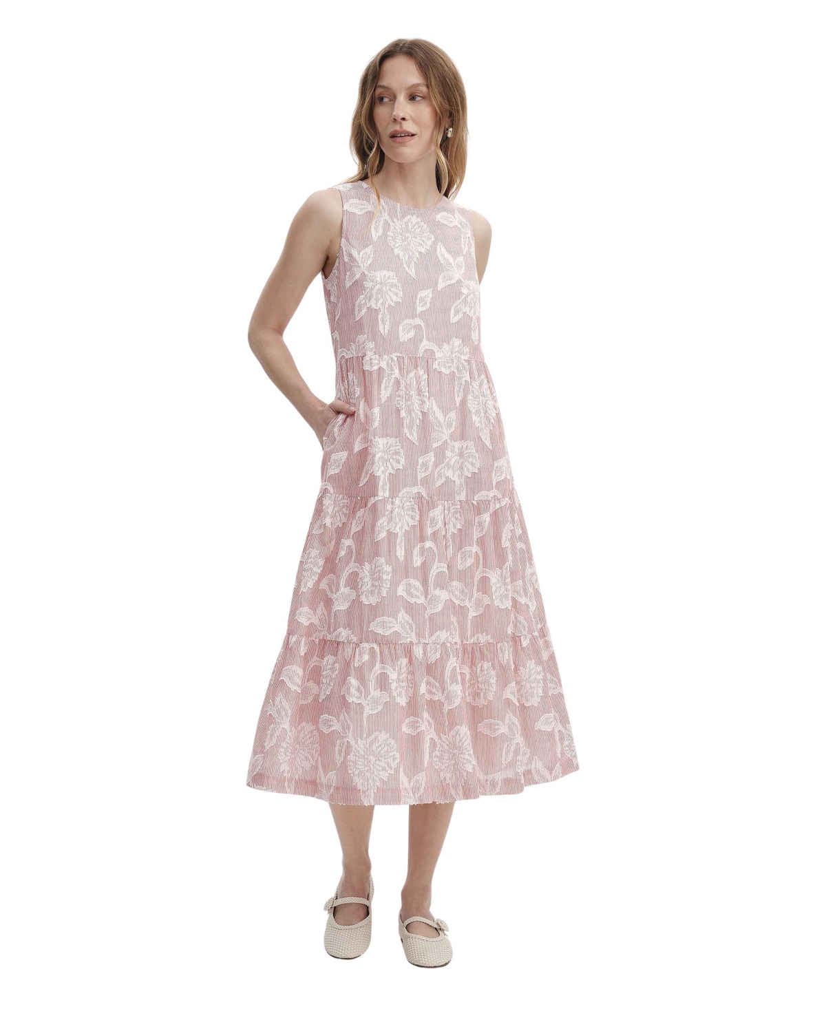 Click here for Finery London Womens Hollie Sleeveless Tiered Dres... prices