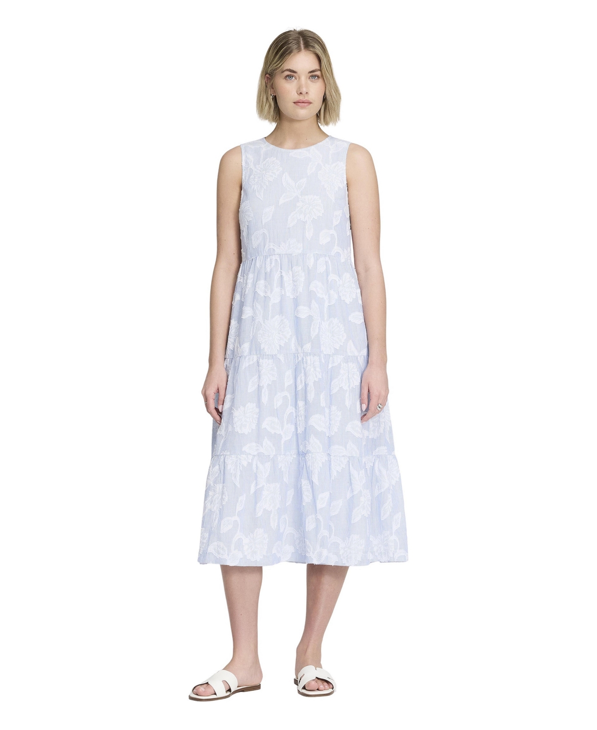 Click here for Finery London Womens Hollie Sleeveless Tiered Dres... prices