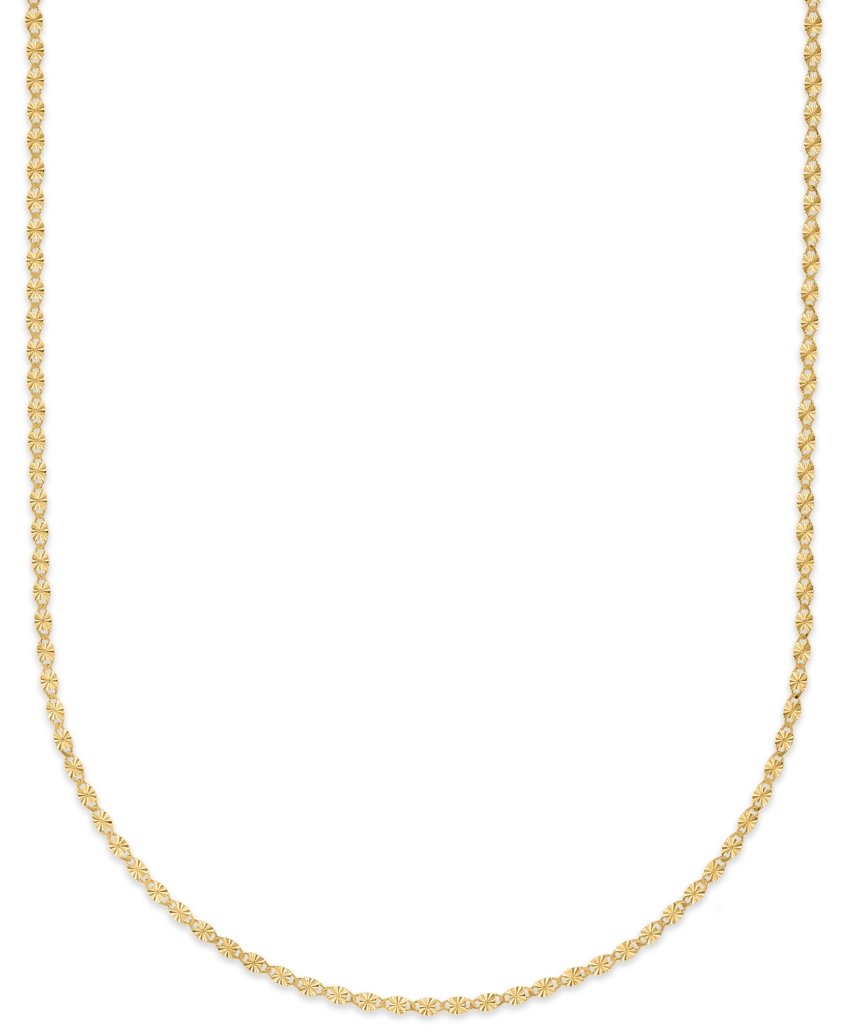 Click here for Macys Valentino Chain Necklace in 10k Yellow Gold... prices