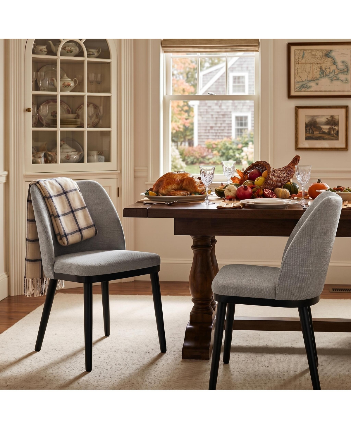 Click here for homfan Modern Comfort Upholstered Dining Chairs Se... prices