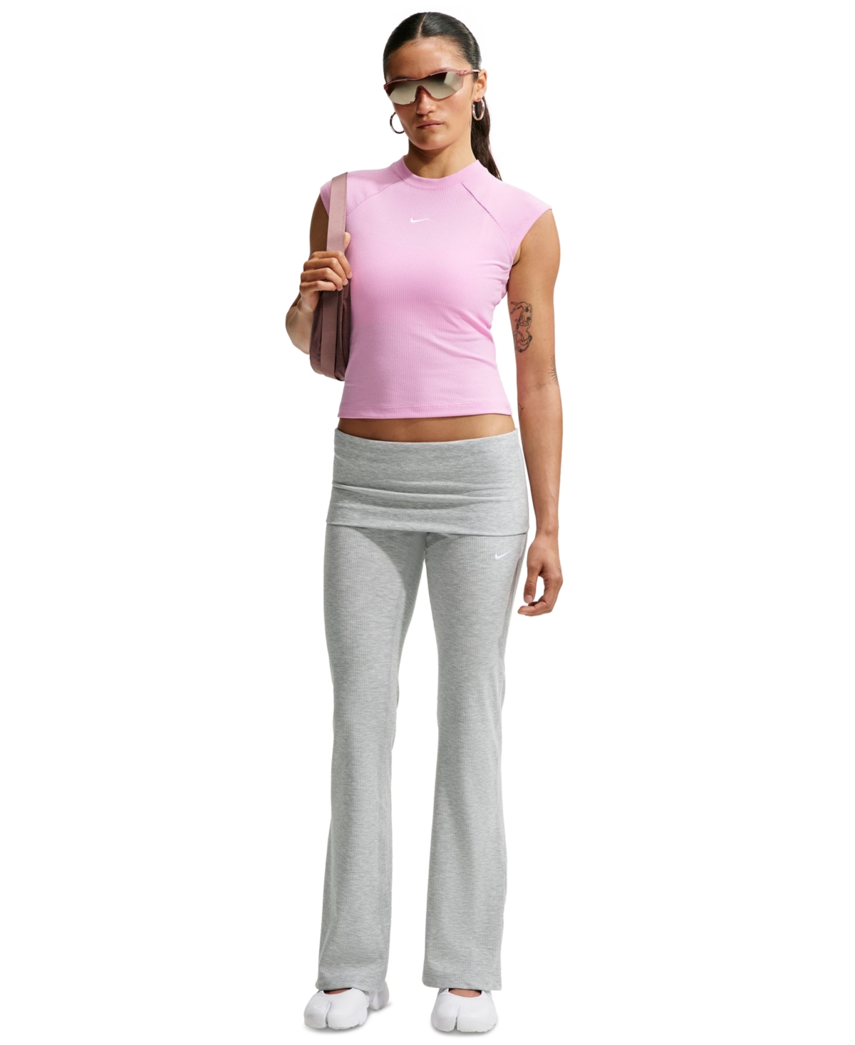 Click here for Nike Womens Sportswear Chill Knit Mid-Rise Tight R... prices