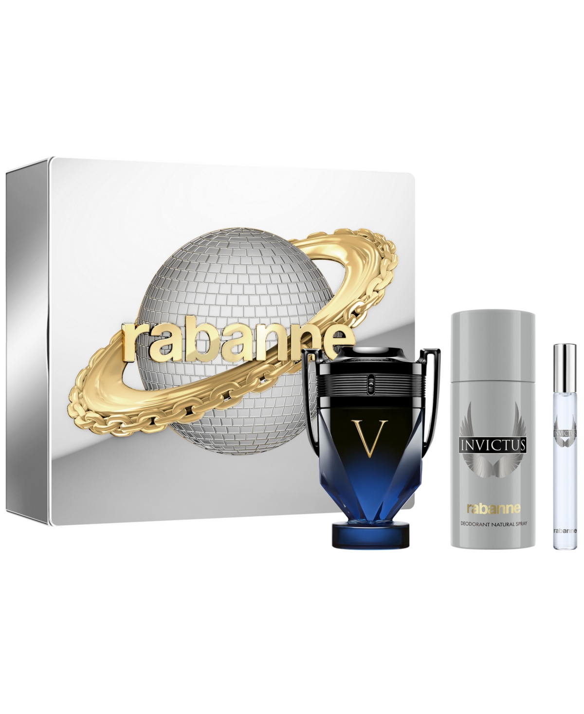 Click here for Rabanne 3-Piece Invictus Victory Elixir Gift Set prices