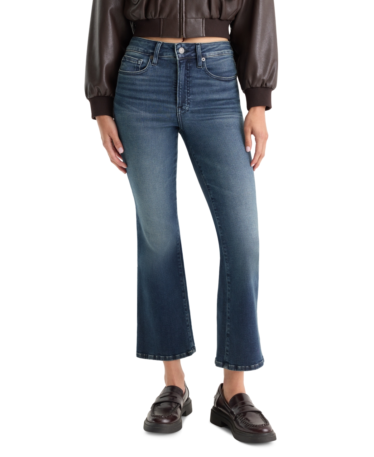 Click here for Good American Womens Good Legs Bootcut Cropped Jea... prices